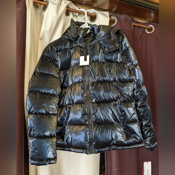 Calvin Klein | Jackets & Coats | Calvin Klein Sorona Aura Jacket Metallic Black | Poshmark